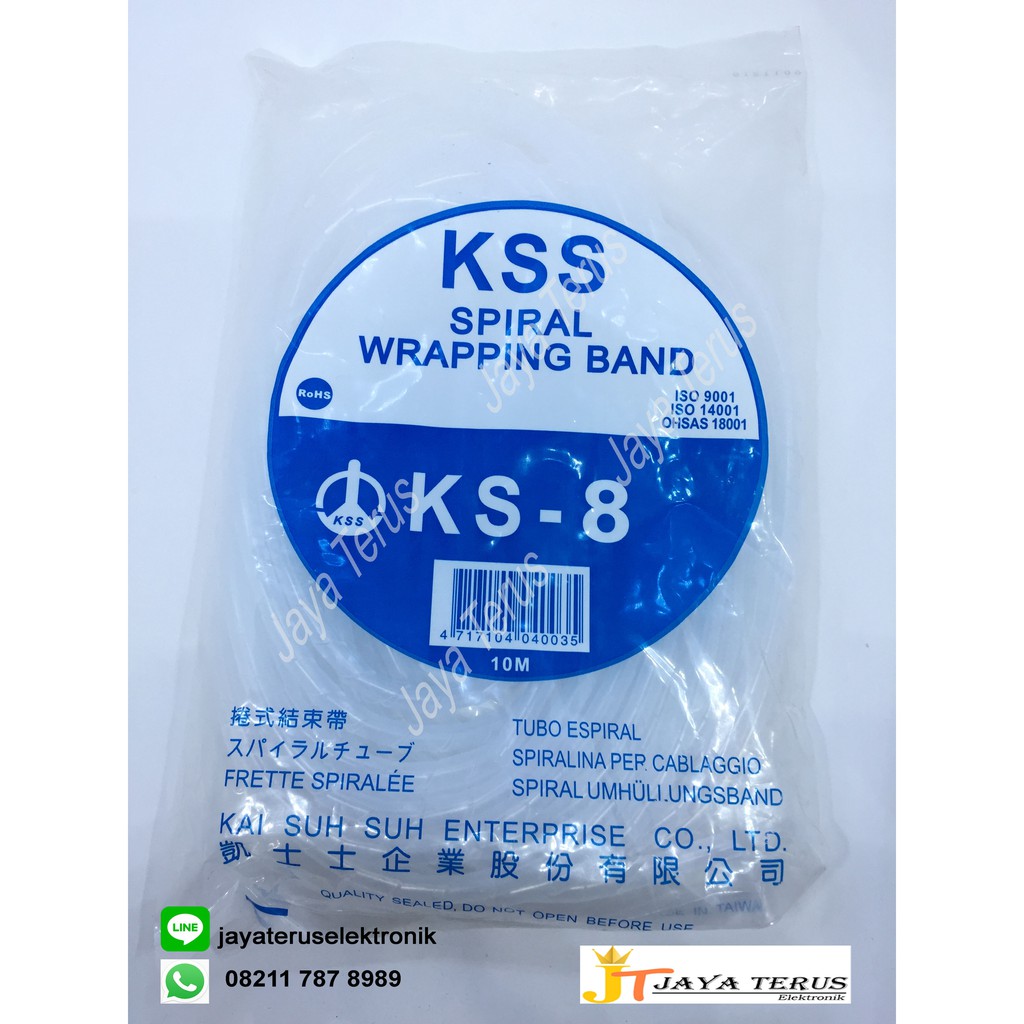 Kss Spiral Cable KS 8 White / Spiral Cable / Spiral wrapping band / KSS | Shopee Singapore
