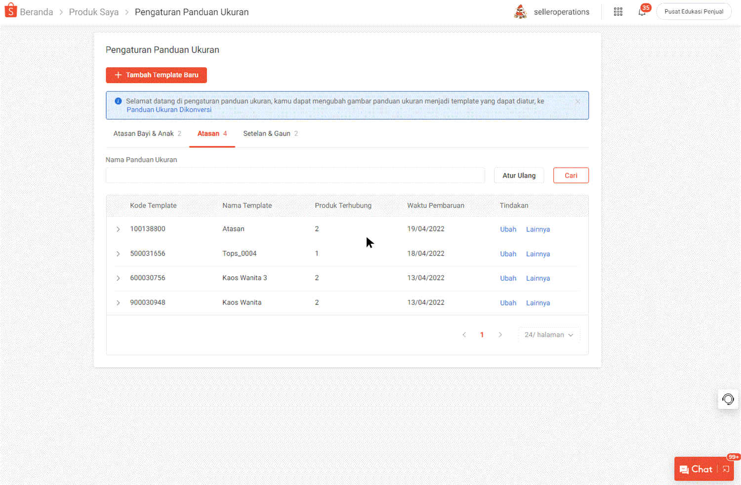 Membuat Template Panduan Ukuran | Pusat Edukasi Penjual Shopee Indonesia