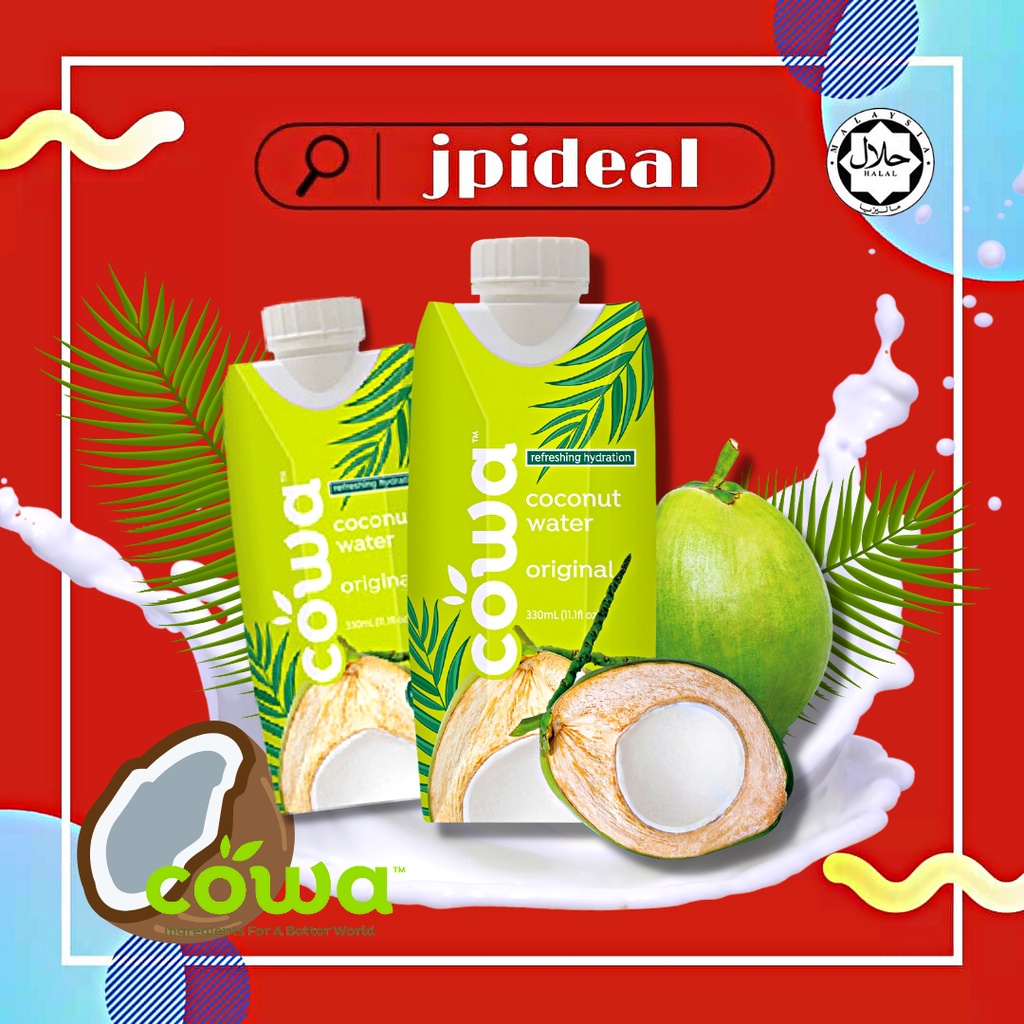 Cowa Coconut Water 330ml | Shopee Singapore