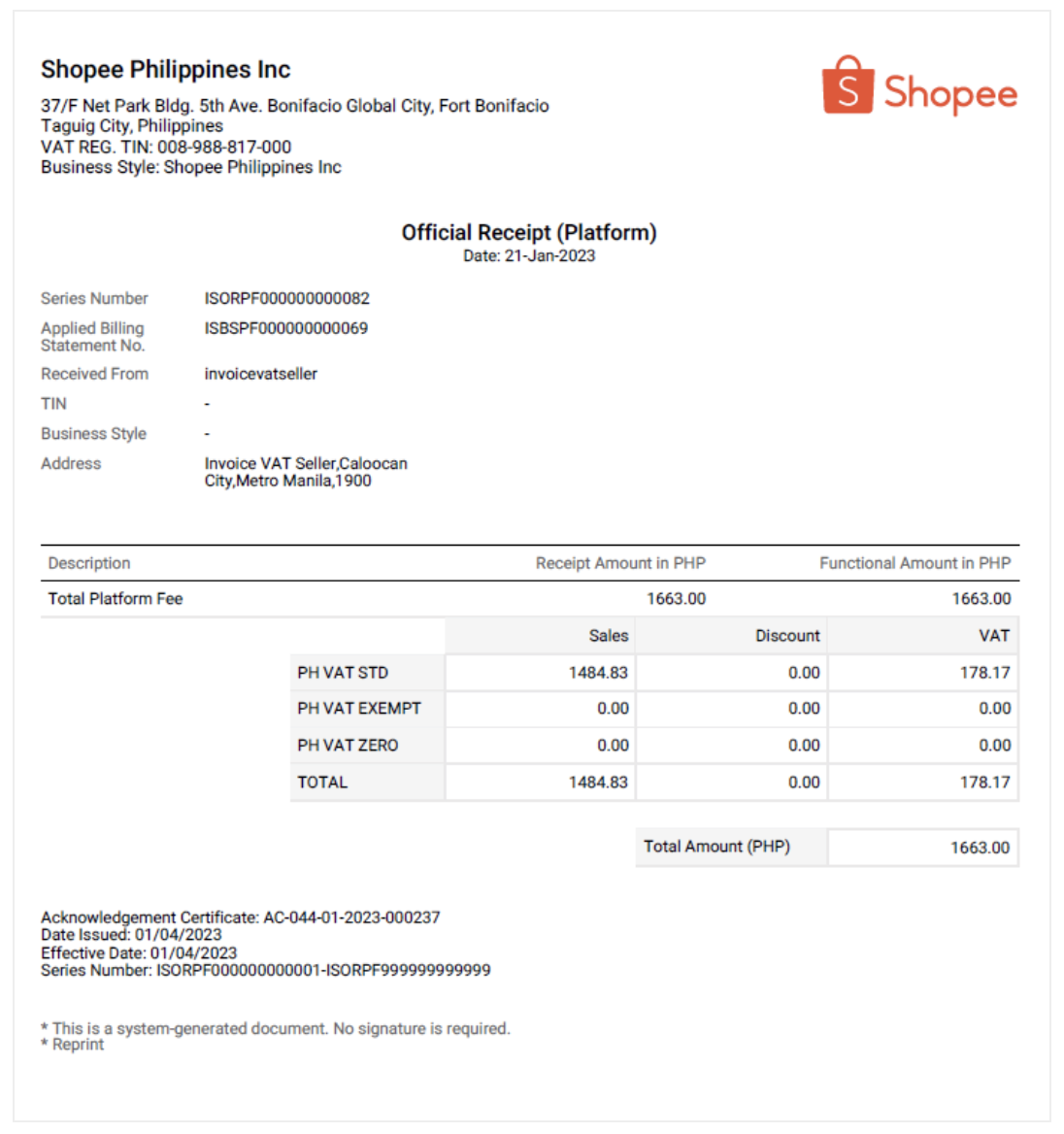 Checking My Tax Invoices | Shopee PH Seller Education Hub