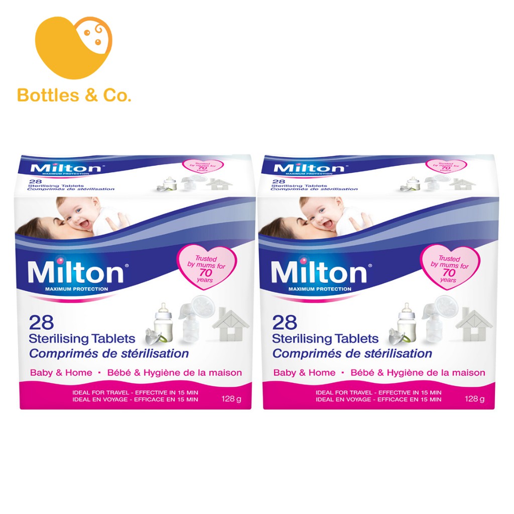 2x Milton Standard Sterilising Tablet 28Pk [Total 56 Tablets] | Shopee ...