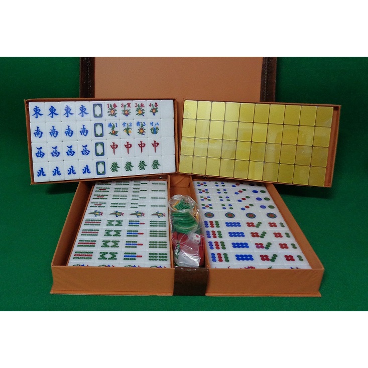 A1 Size Metallic Gold Mahjong Set (Size of tile 37mm ) | Shopee Singapore