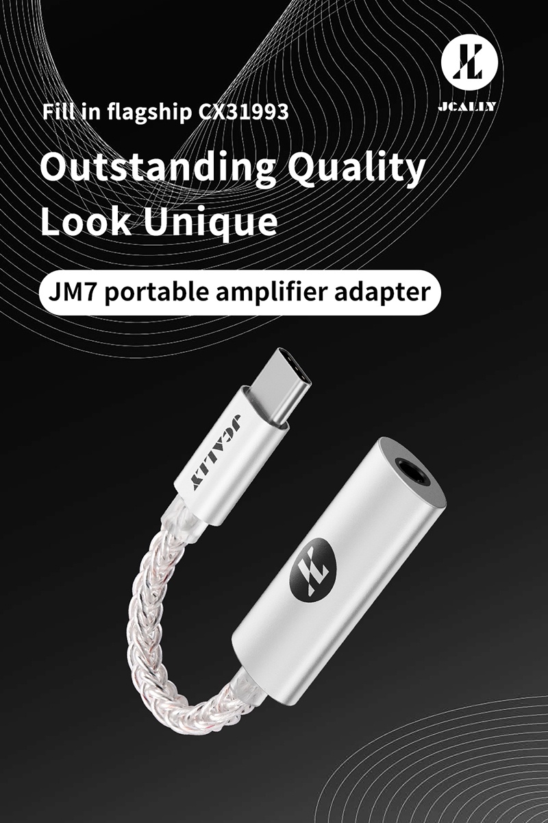 JCALLY JM7 JM7L USB TypeC light ning To 3.5mm Digital Audio Cable DAC ...