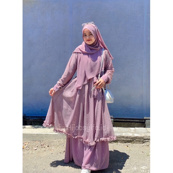 Amira Gamis SET (Gamis + pashmina) | Shopee Singapore