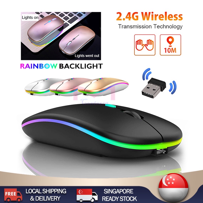 🔥ready stock🔥 Wireless Mouse 2.4Ghz Receiver Optical Adjustable Silent ...