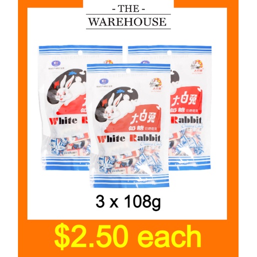 White Rabbit Candy 3 x 108g (Local Stock) | Shopee Singapore