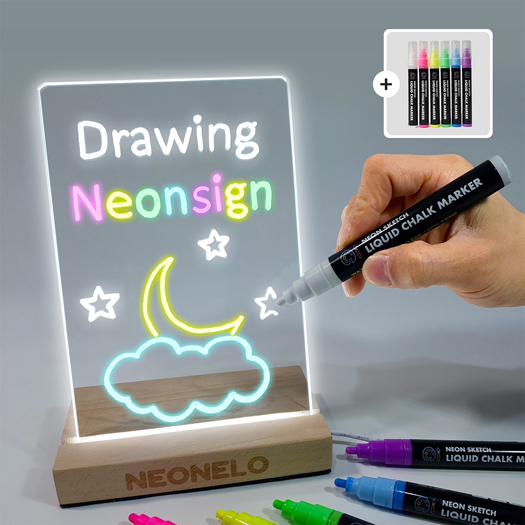 NEONELO NNT-02 / Custom Drawing neon sign mood lighting erasable and ...