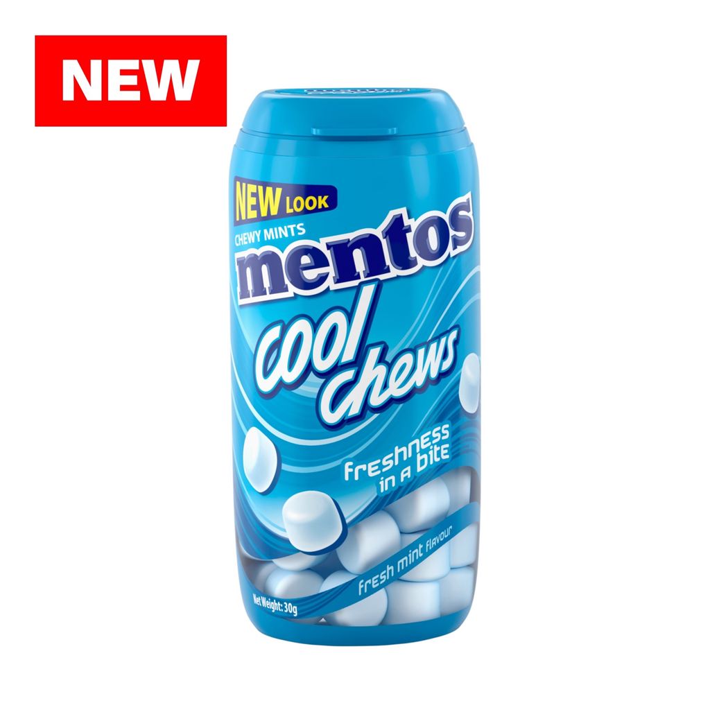 Mentos Cool Chews Mint Bottle 30g | Shopee Singapore