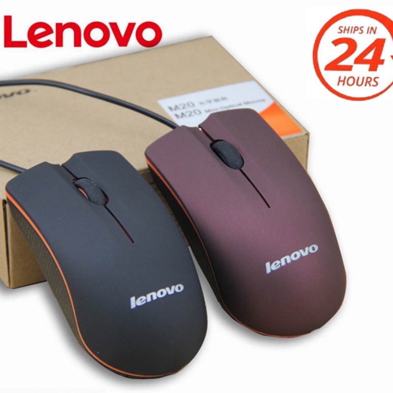 Lenovo M20 Mini Laptop Mouse USB Wired Optical Mouse | Shopee Singapore