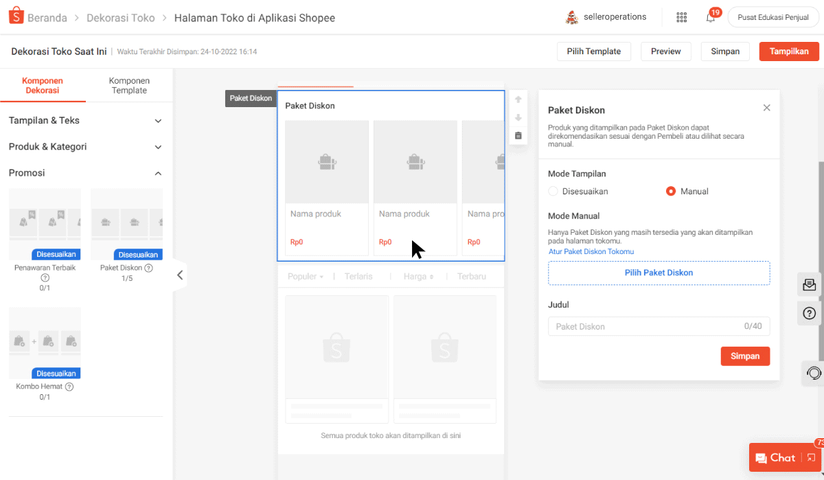 Komponen Dekorasi Toko | Pusat Edukasi Penjual Shopee Indonesia