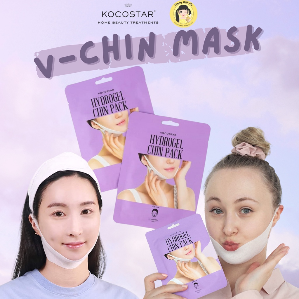 [SG SELLER] Kocostar Hydrogel V-Chin Mask - Lifting, Firming, Reduce ...