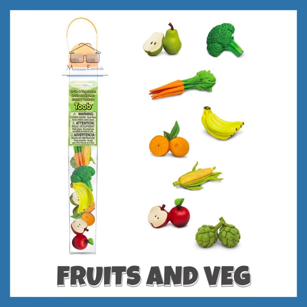 Safari Toob: Fruits & Vegetables | Shopee Singapore