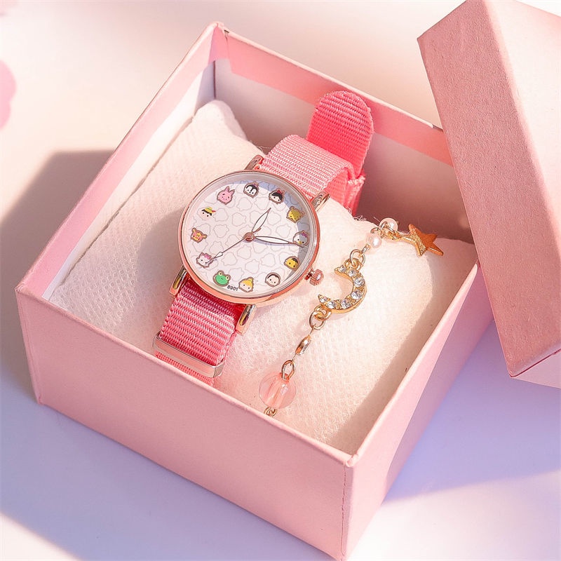 Cute Animal Children Watches Canvas Strap Cartoon Girls Watch Best Gift ...