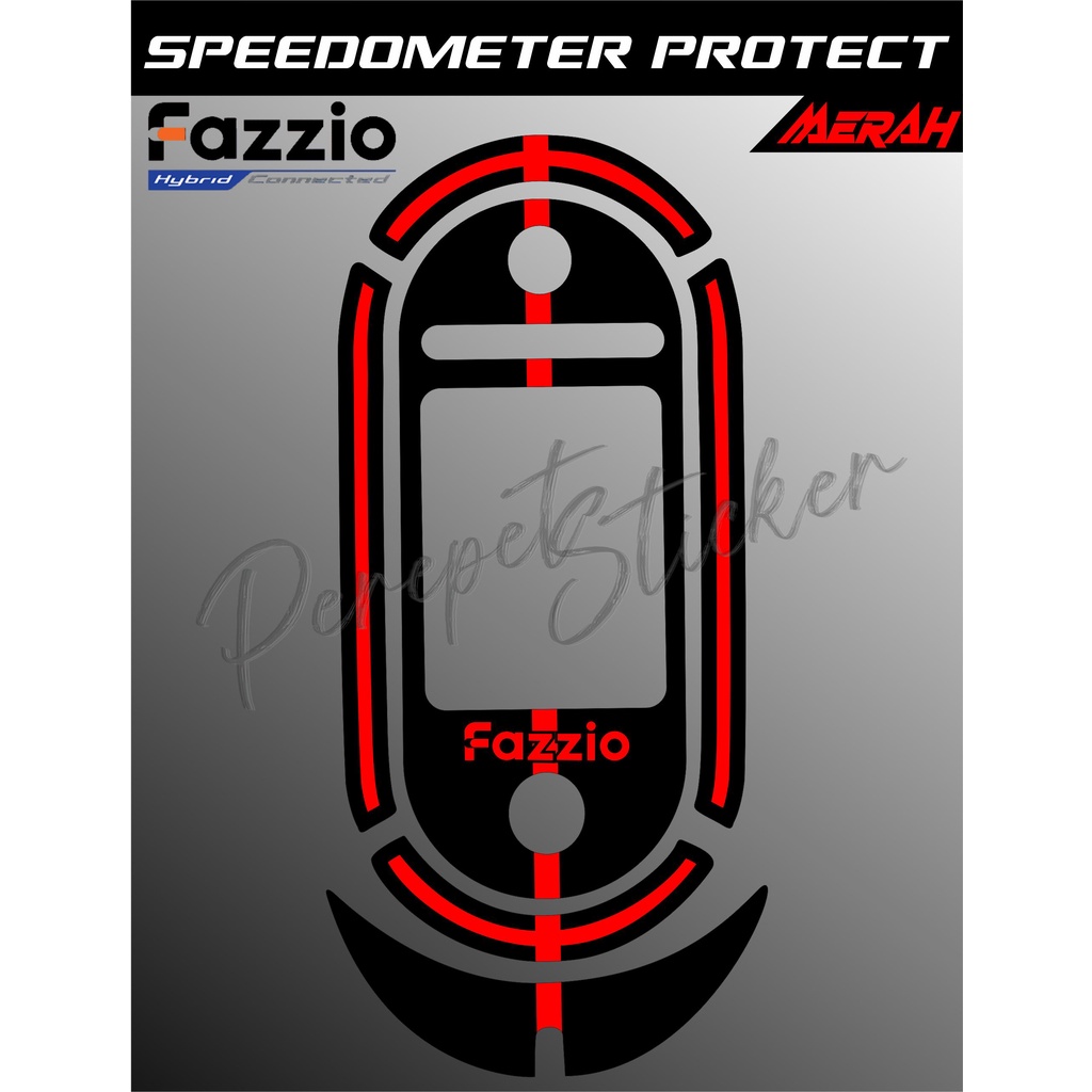 Scratch-resistant sticker Spido meter Speedometer Resin Embossed Yamaha ...