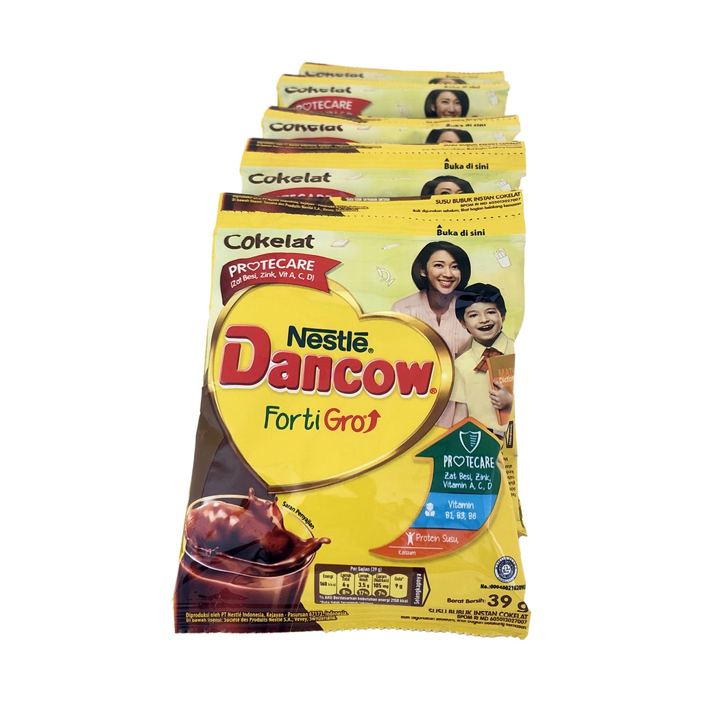 Nestle Dancow Instant Milk Powder Chocolate 10 Sachets Shopee Singapore