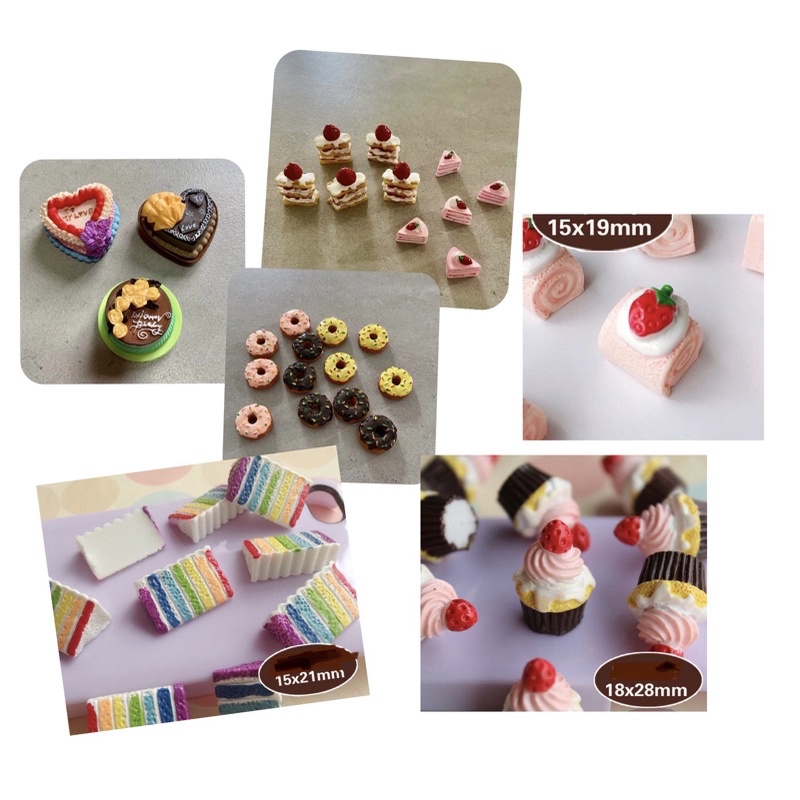 Sg Instock Cake donuts figurines for Terrariums / cake / plants / etc ...