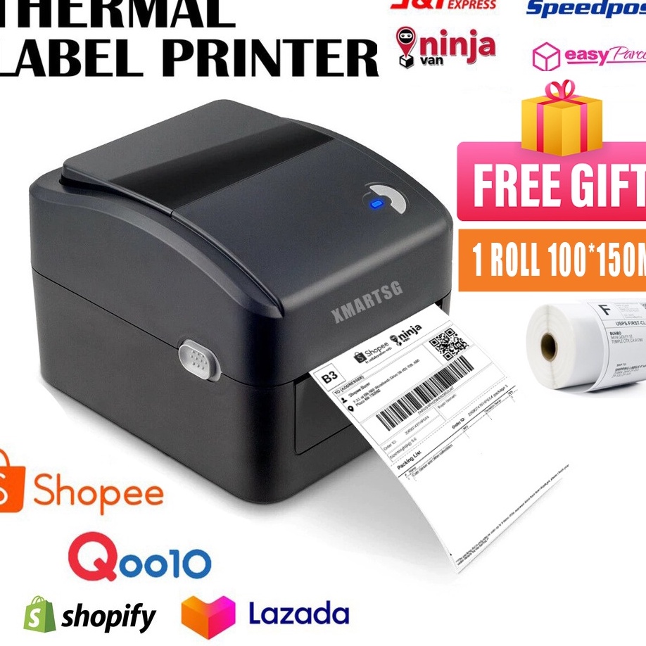 Easylabeltech USB /Bluetooth /WiFi Thermal Printer for Waybill Barcode ...