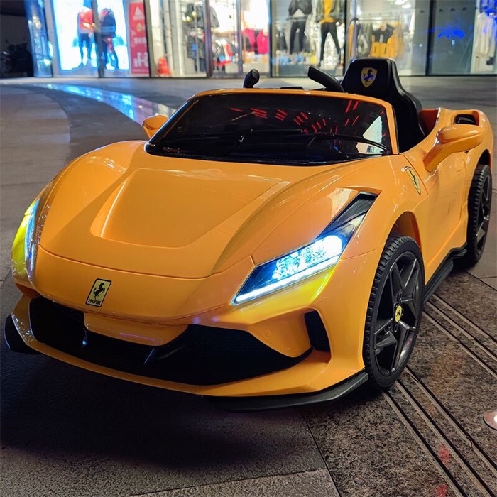 Ferrari Kids Electric Car with Remote Control Kid Drive Pedal Control ...