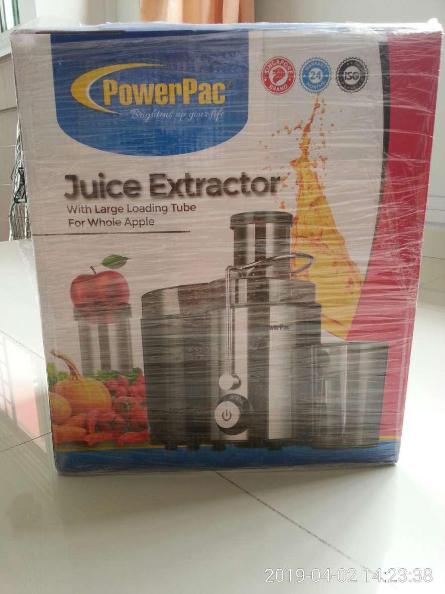 PowerPac Juice Extractor with 2 Speed Stainless Steel Blades (PP3405 ...