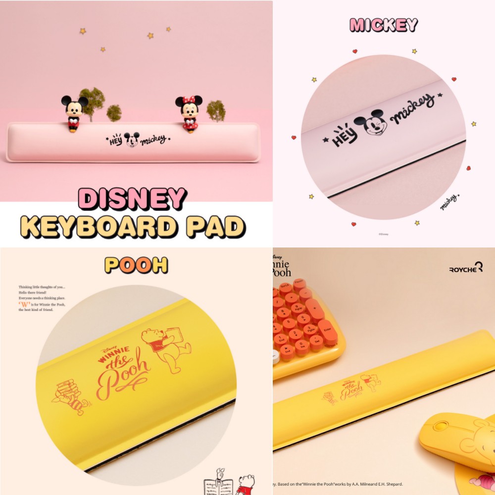 ROYCHE X Disney Winnie the Pooh & Mickey Mouse - Wrist Rest Pad for ...