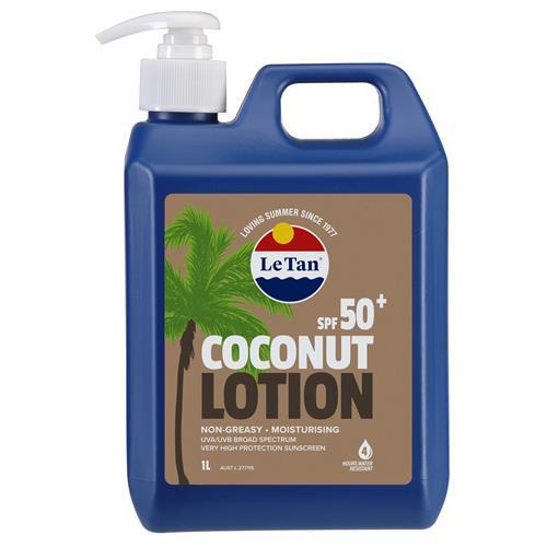 Le Tan SPF 50+ Coconut Sunscreen 1 Litre Jul 2025 - Providing broad ...