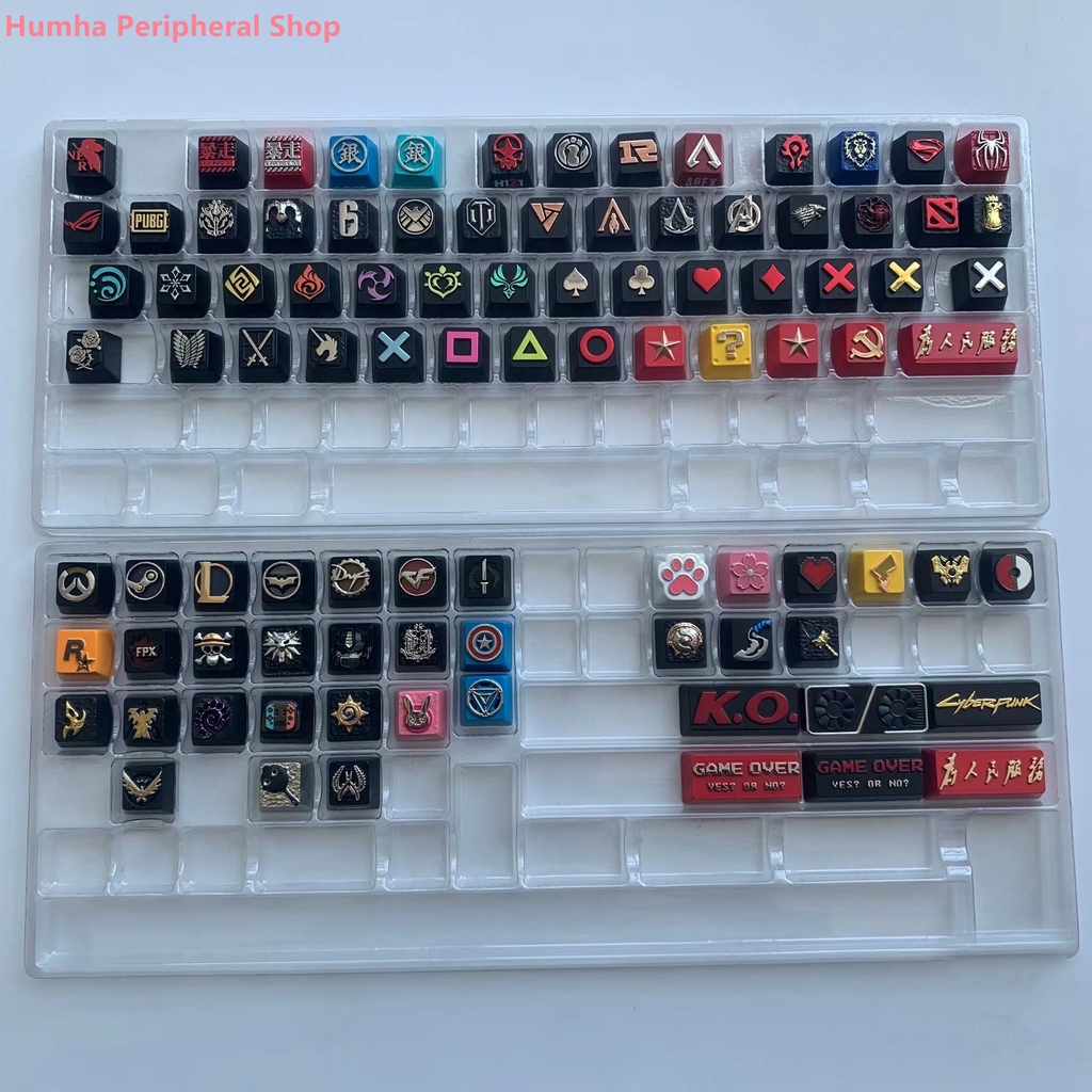 Game keycap Mechanical keyboard keycap Metal keycaps Personal keycaps ...