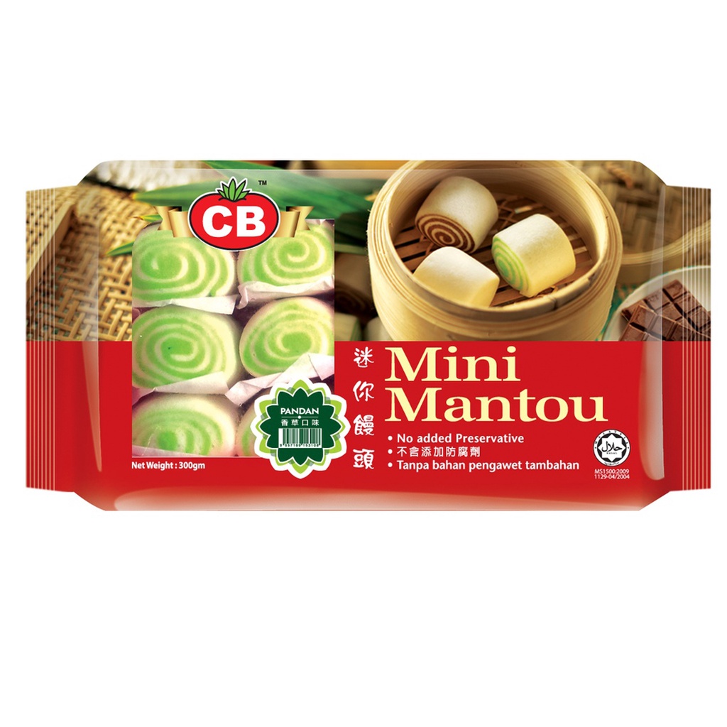 [Bundle of 3 Packs] CB Mini Mantou Pandan + Yam + Chocolate (20Pcs/Pack) | Shopee Singapore