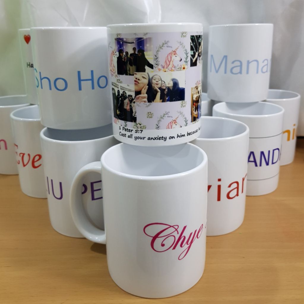 CUSTOMISED PERSONALISED NAME PHOTOS MUGS | Shopee Singapore