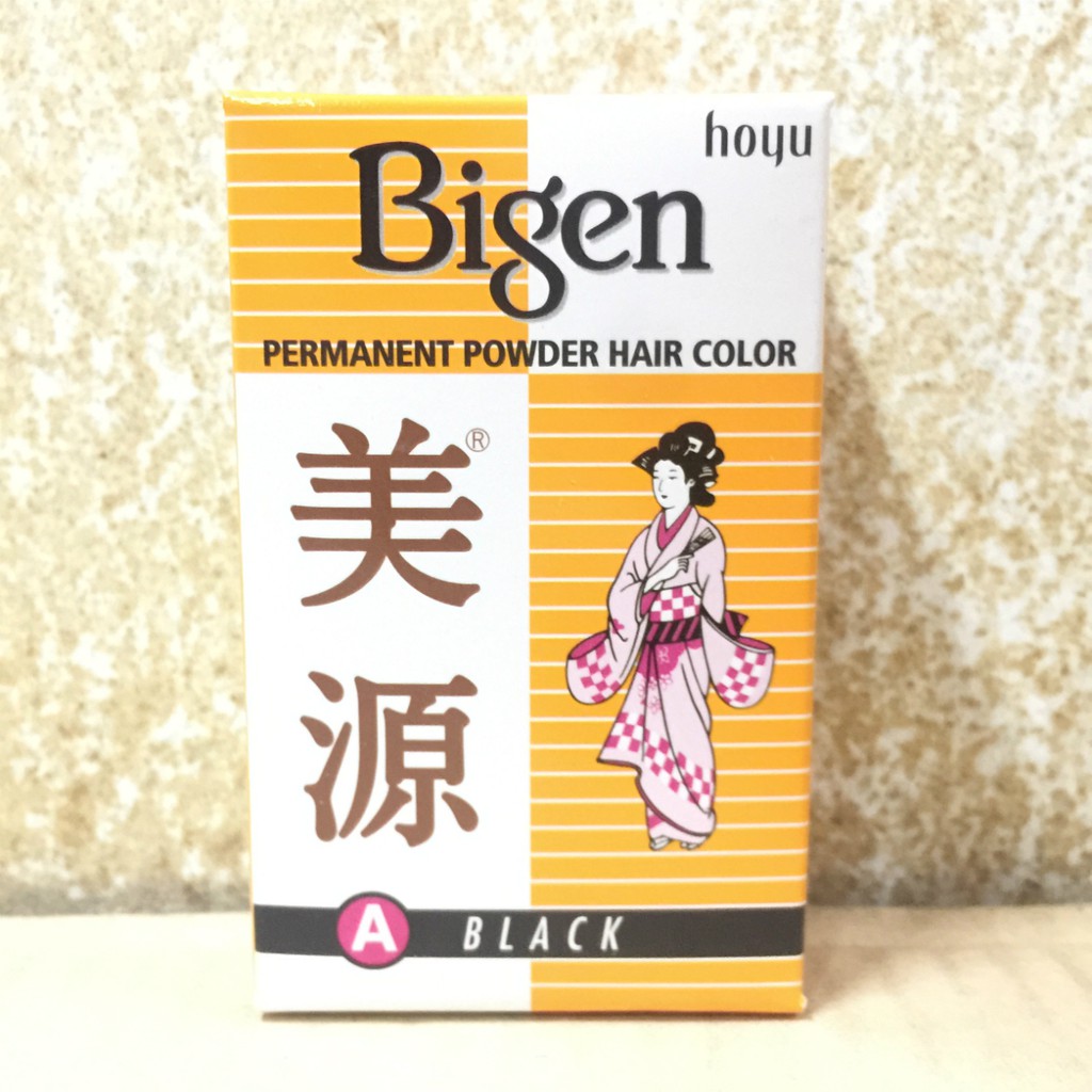 Bigen Hoyu Japan Permanent Powder Hair Color Natural (A Black) Hair ...