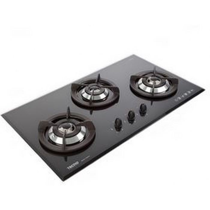 Tecno Gas Hob - 3 Burners T333tgsv-sparkling Black | Shopee Singapore