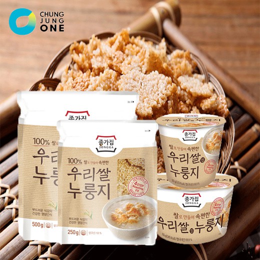 Chungjungone Korean Rice Chip Nurungji / Scorched Rice Crackers / Korea ...