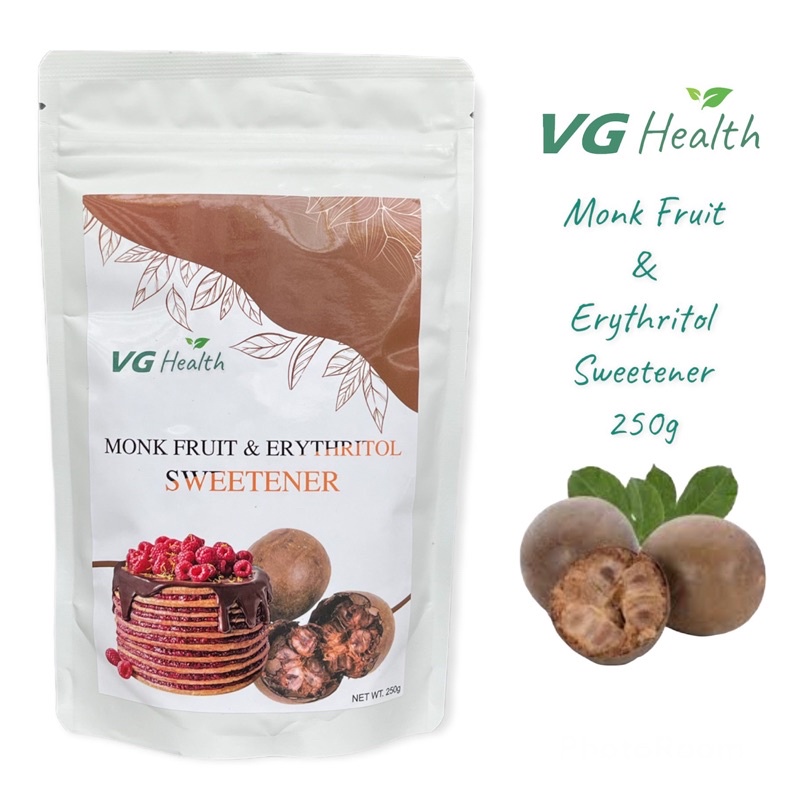 VG Health, Monk Fruit & Erythritol Sweetener, 250g | Shopee Singapore