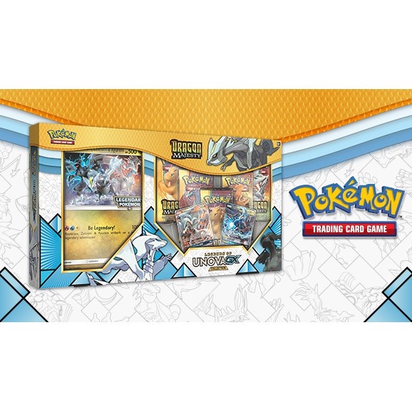 Pokemon Sun and Moon Dragon Majesty Legends of Unova GX Collection Box Trading Card Game PKM TCG ...