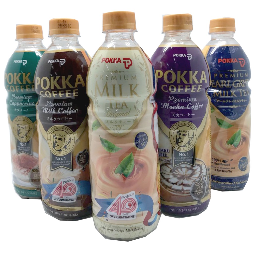 Pokka Premium Milk Tea/Coffee 3x500ml Assorted Flavour | Shopee Singapore