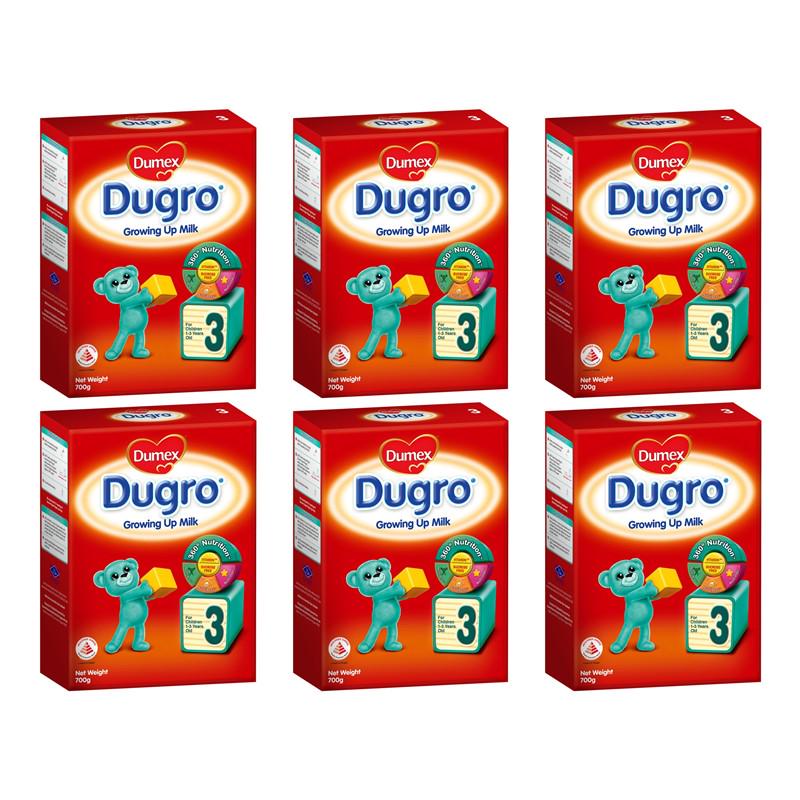 [Bundle of 6] Dumex Dugro Stage 3 Growing Up Kid Milk Formula (700g ...