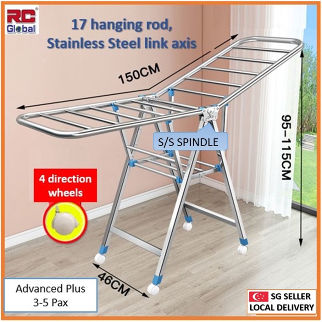 RC-Global Stainless Steel/Clothes Drying Rack/Drying Rack/Hanger/Cloth ...