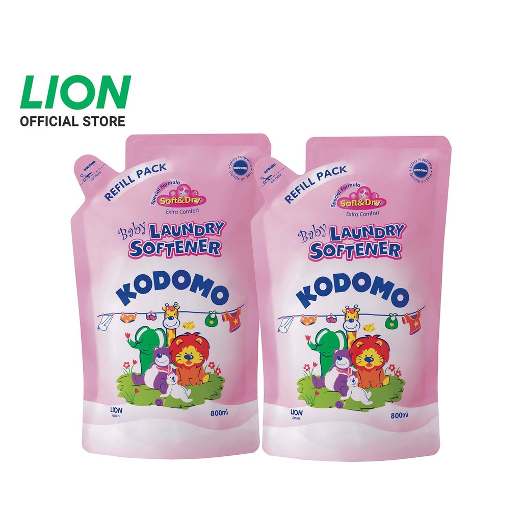 [Bundle of 2] Kodomo Baby Laundry Softener Refill 800ml | Shopee Singapore