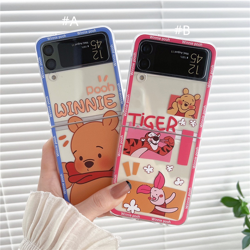 Samsung Galaxy Z Flip 4 5G Cartoon Pooh Tigger 1 2 3 FOLD 2 3 4 PC Hard ...