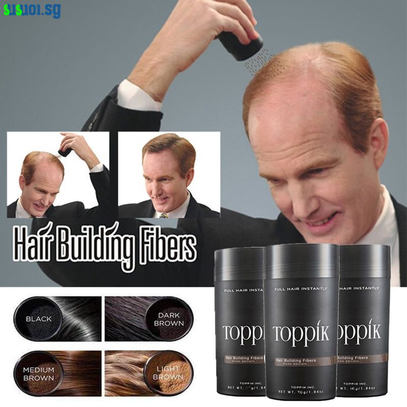 Toppik Hair Building Hair Care Loss Powder Thicker Fibers Hair Growth ...