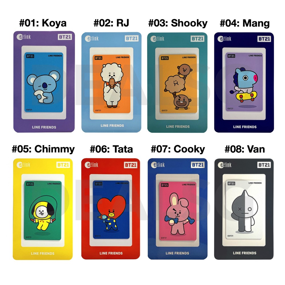 KOREA BTS BT21 Line Limited Edition - SOLO photo EZ-Link CARD (Shopee ...