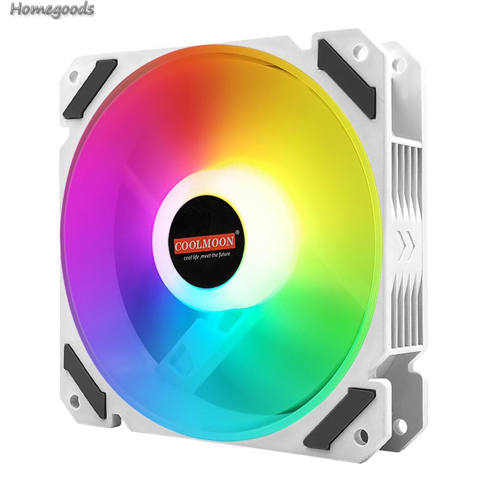 Home-120mm pwm argb pc case fan 4 pin addressable rgb cooling fan for ...