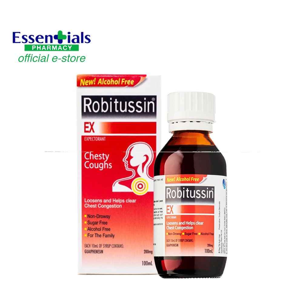 Robitussin EX Syrup - Alcohol Free (100ml x 4 bottles) | Shopee Singapore