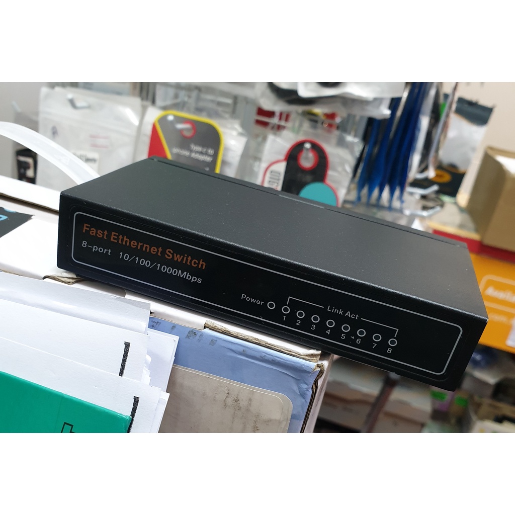 8-Port Fast Ethernet Switch 10/100/1000 Network Switch | Shopee Singapore