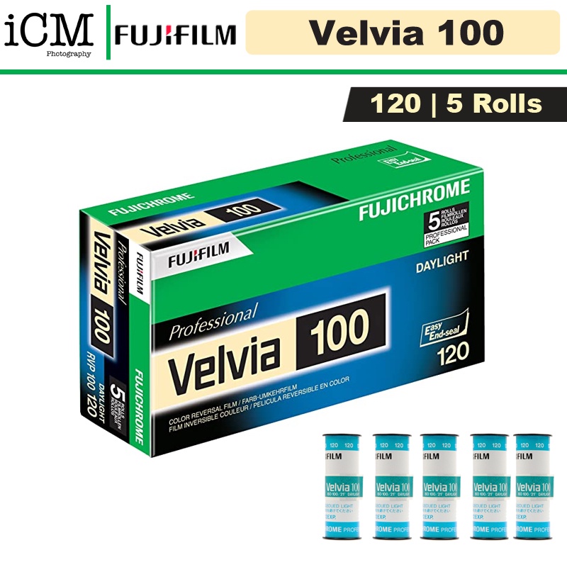 FUJIFILM Fujichrome Velvia 100 Professional RVP 100 Color Transparency ...