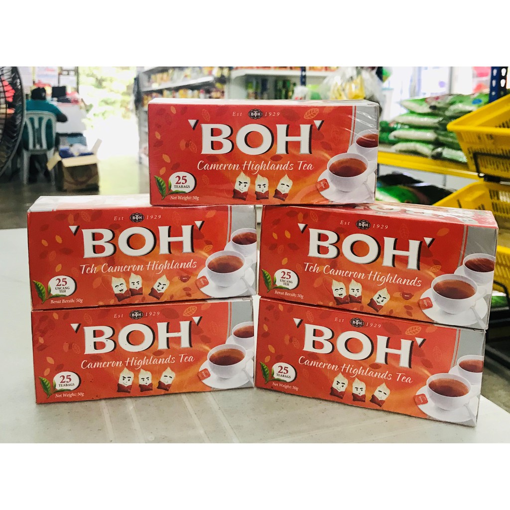 Boh Cameron Highlands Tea 25 Uncang | Shopee Singapore