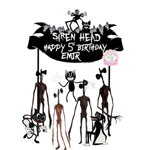 Siren HEAD CAKE TOPPER | Shopee Singapore