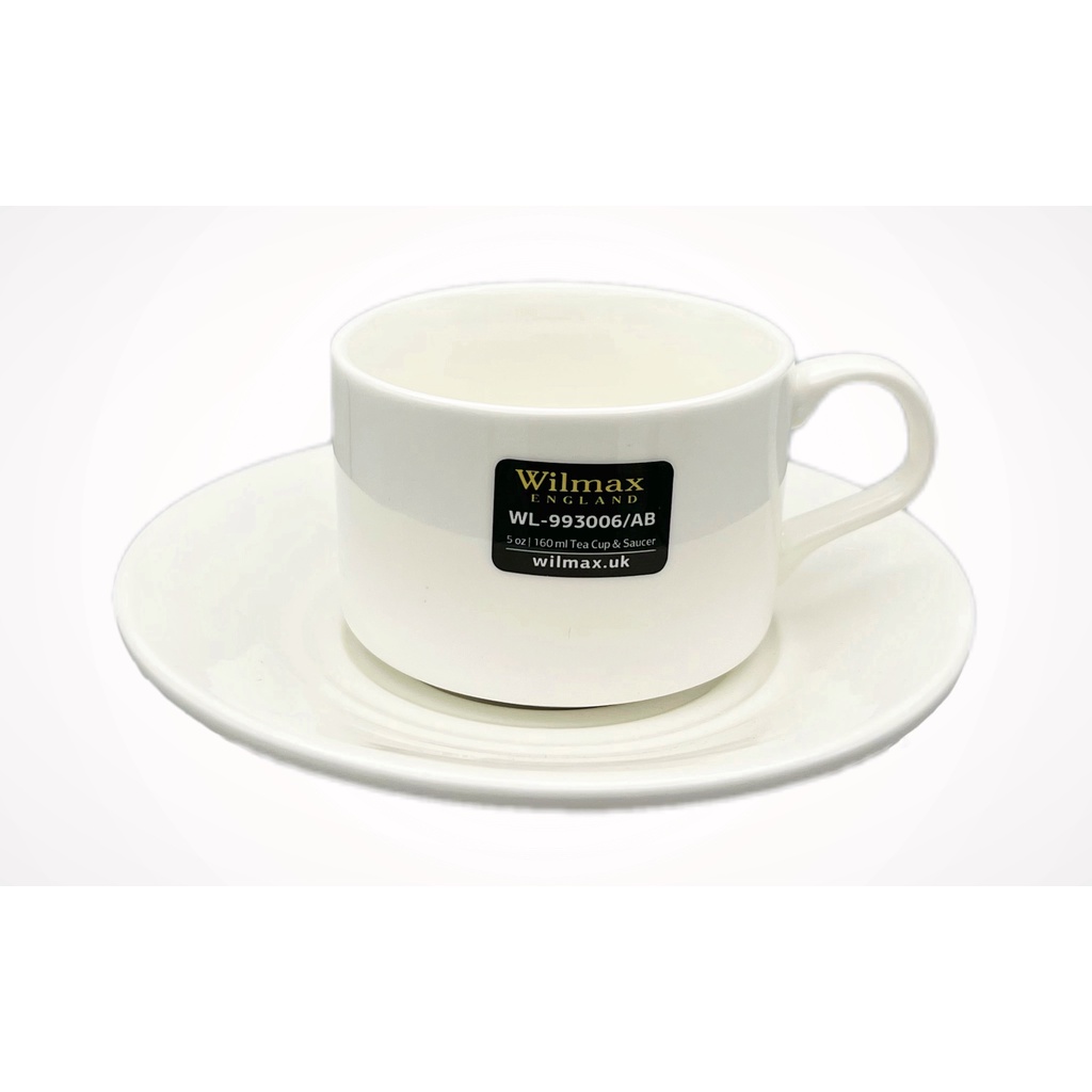 Wilmax England Porcelain Tea Cup & Saucer 160ml (2 sets) | Shopee Singapore