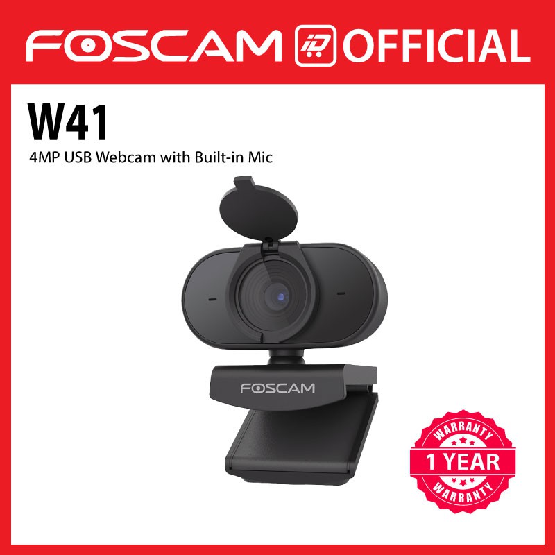 Foscam W41 4MP USB Webcam with Built-in Dual Mic | Shopee Singapore