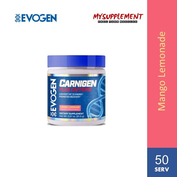 EVOGEN Carnigen Plus 50 servings ( carnithine + caffeine ) | Shopee Singapore