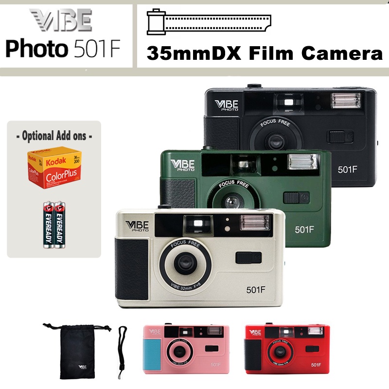 Vibe Photo 35mm Film Camera 501F - Free Pouch included | Shopee Singapore